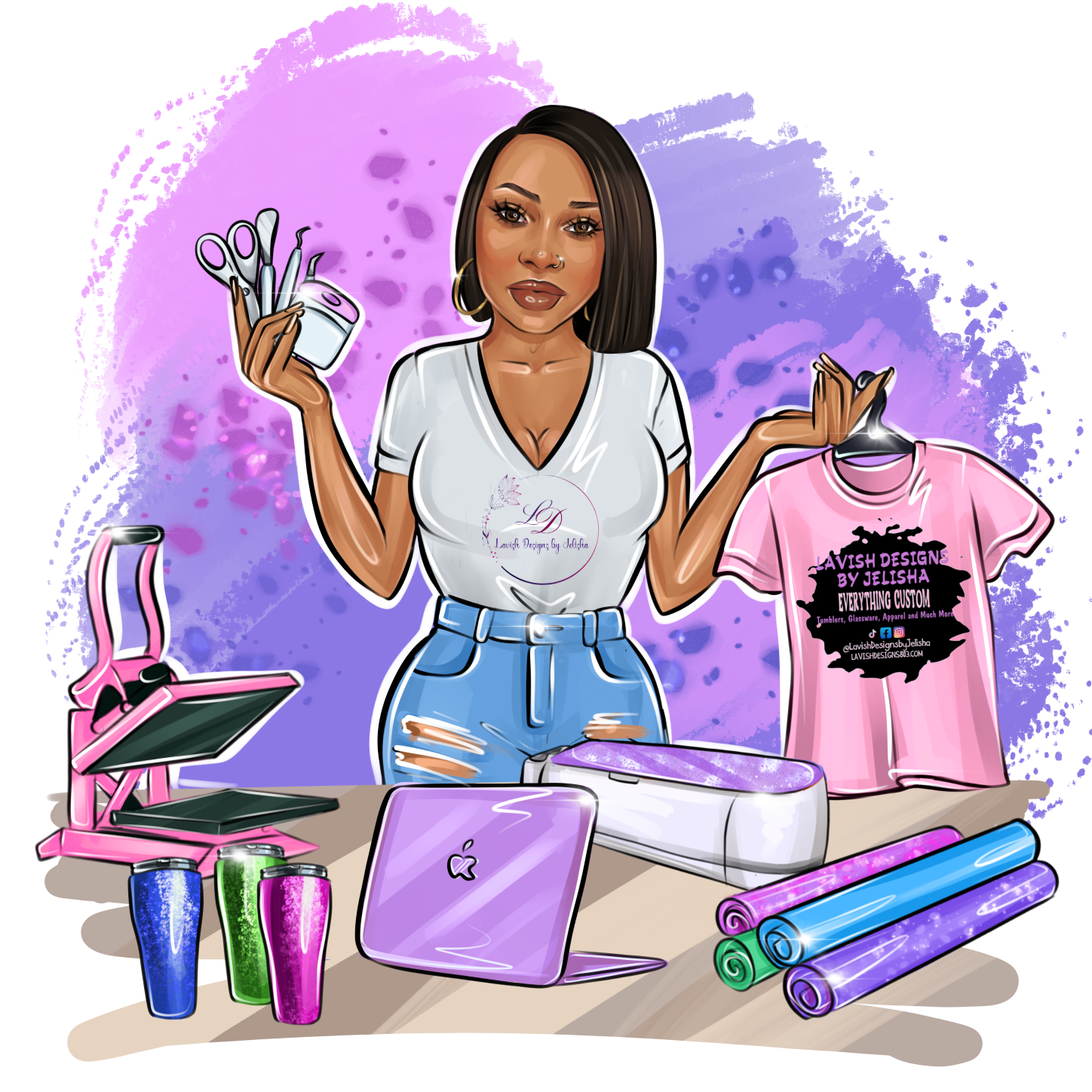 Custom Tumblers and More - Lavish Designs by Jelisha